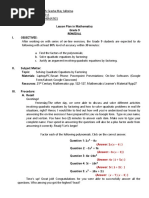 5e Math 8 Lesson Plan 9 4 | PDF | Lesson Plan | Triangle