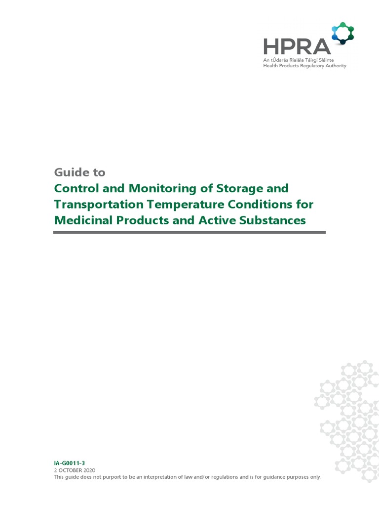 HPRA Guide-To-Control-And-Monitoring-Of-Storage-And-Transportation ...