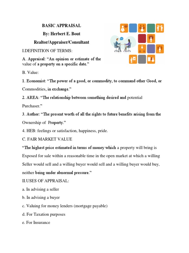 UNIT 1 Three Approaches To Values | PDF | Real Estate Appraisal | Value ...