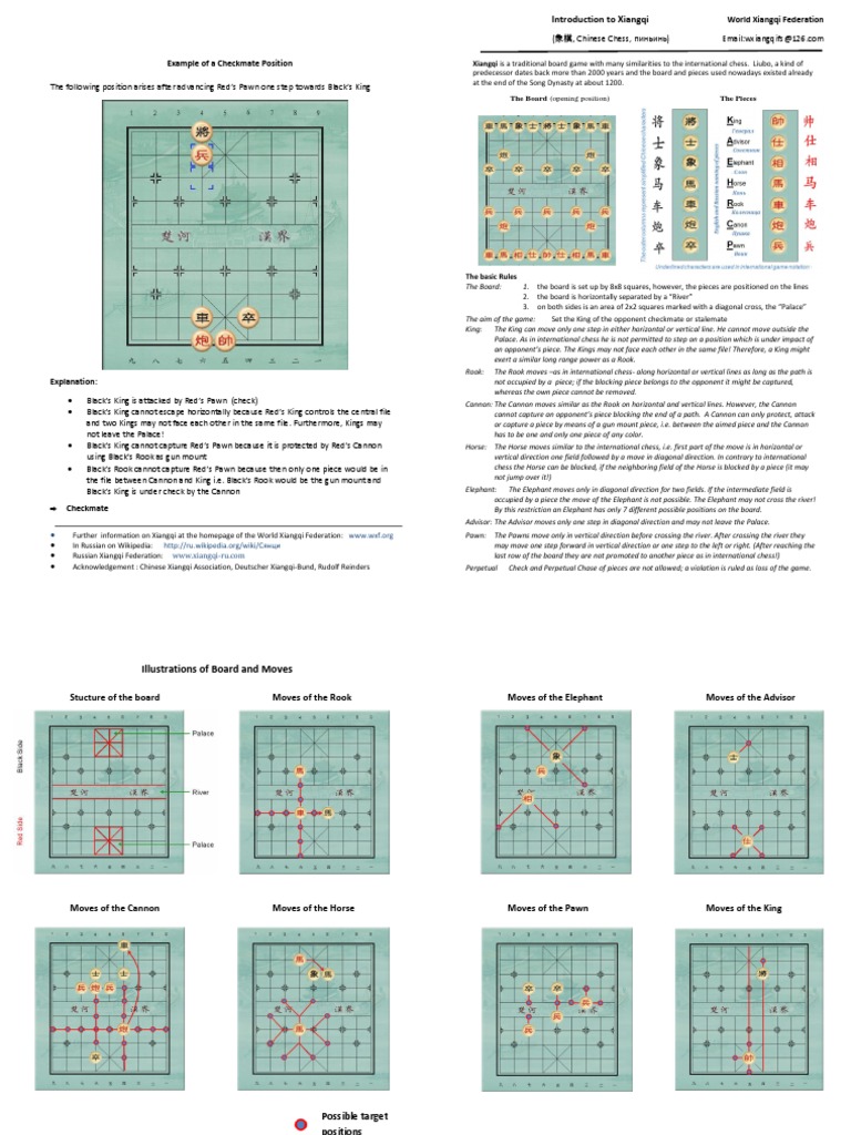 Introduction - To - Xiangqi - Flyer (WXF) | PDF | Chess | Board Games
