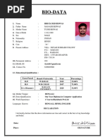Simple Biodata Format | PDF