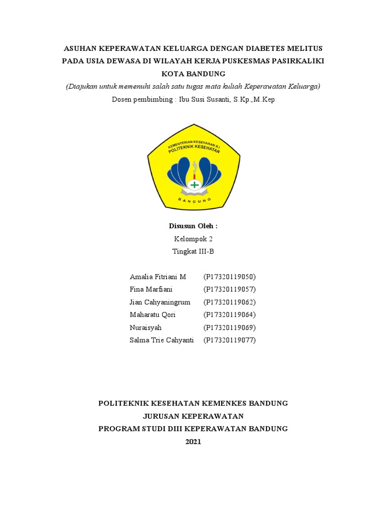 Askep Keluarga DM Usia Dewasa | PDF | Kesehatan Holistik | Gaya Hidup