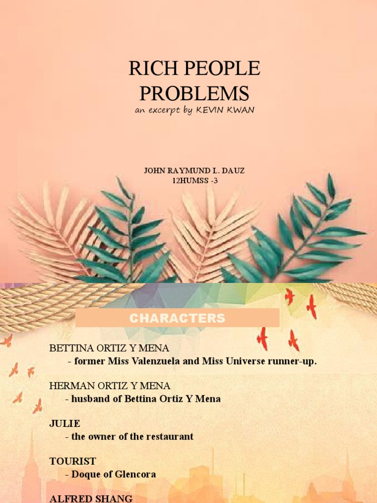 Rich People Problems: An Excerpt Analysis | PDF