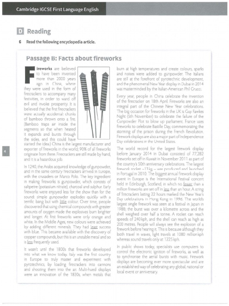 WB Facts About Fireworks | PDF