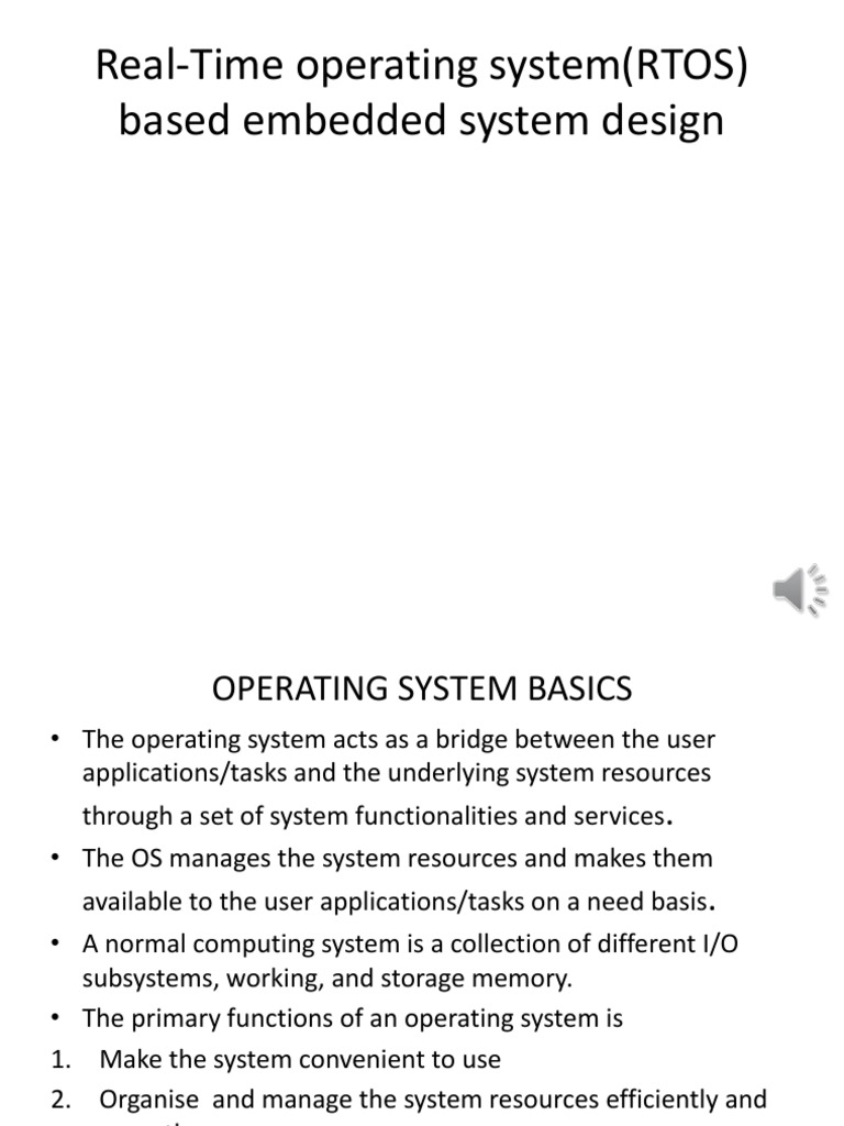 Real-Time Operating System (RTOS) Based Embedded System Design | PDF | Thread (Computing ...