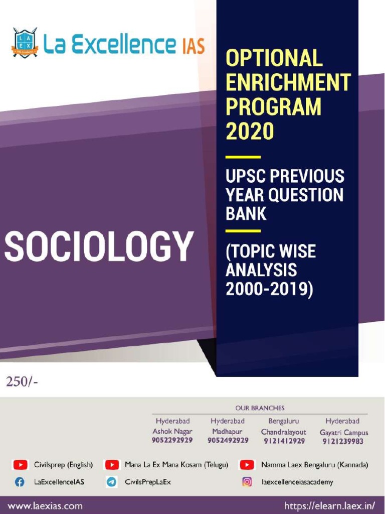 Comprehensive Sociology Study Guide | PDF | Sociology | Social ...