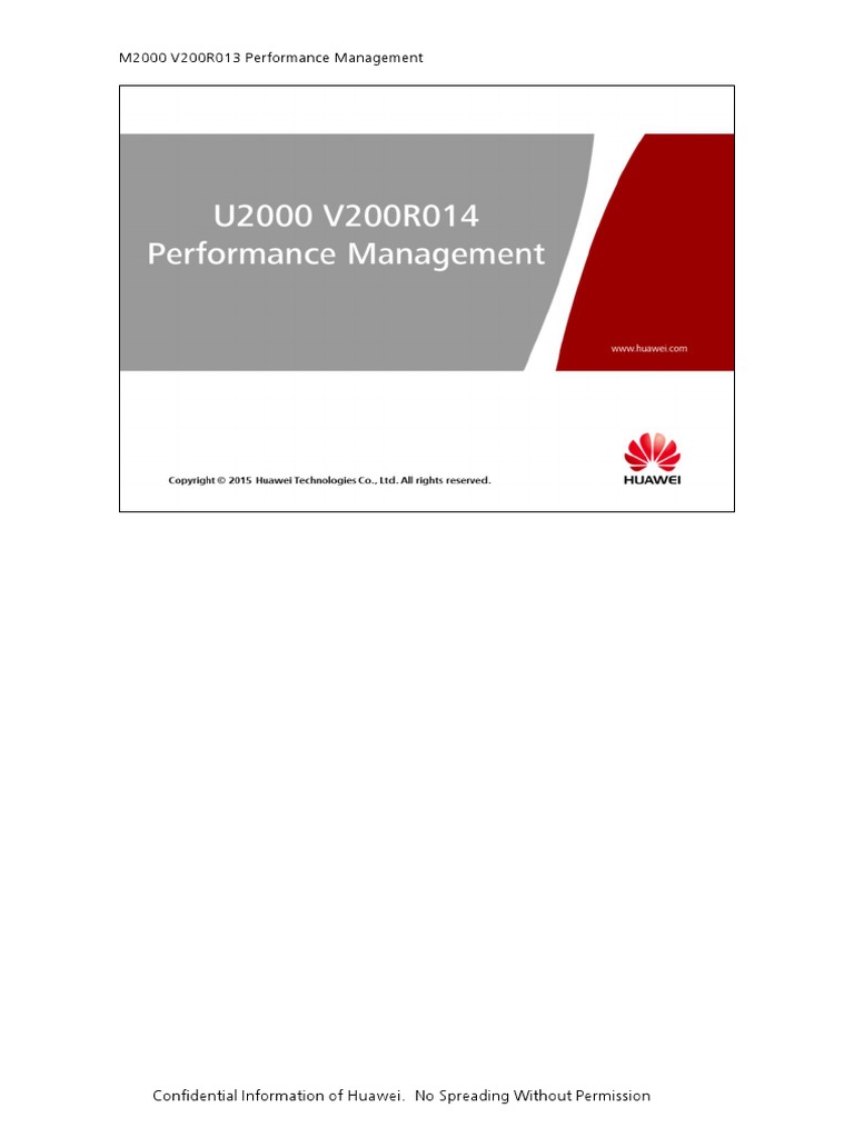 M2000 V200R013 Performance Management Guide | PDF | Databases ...