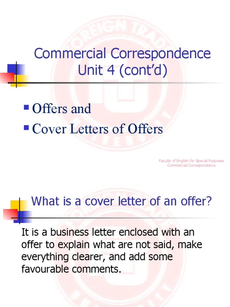 CC Unit 4, Cover Letters of Offers - To ST | PDF | Business Process | Pricing