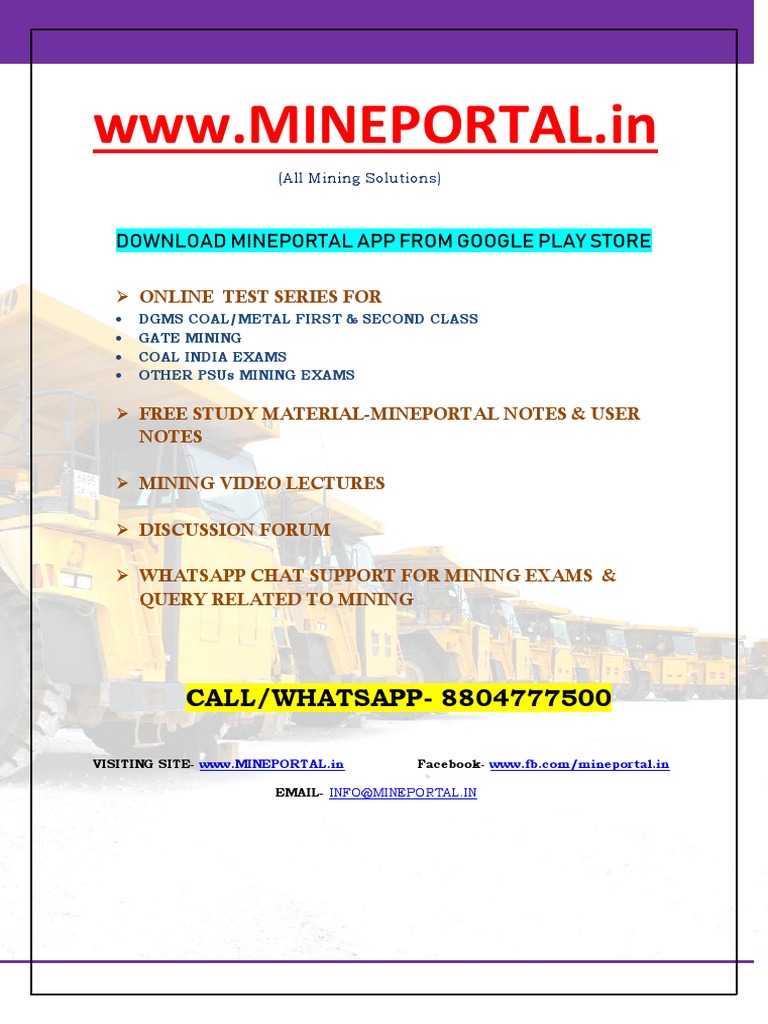 Metal Mining Terms With Figures | PDF | Mining