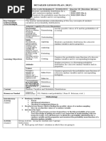 Lesson Plan: Grade 11 Statistics and Probability | PDF | Random Variable | Randomness