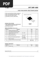 Datasheet Diode Power Schottky Rectifier STPS80L60CY PDF | PDF | Diode | Rectifier