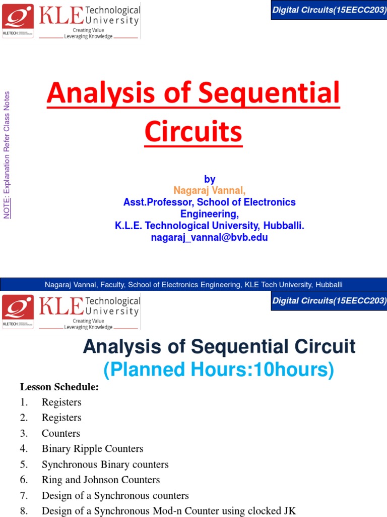 Analysis of Sequential Circuits | PDF | Electronic Circuits | Electricity
