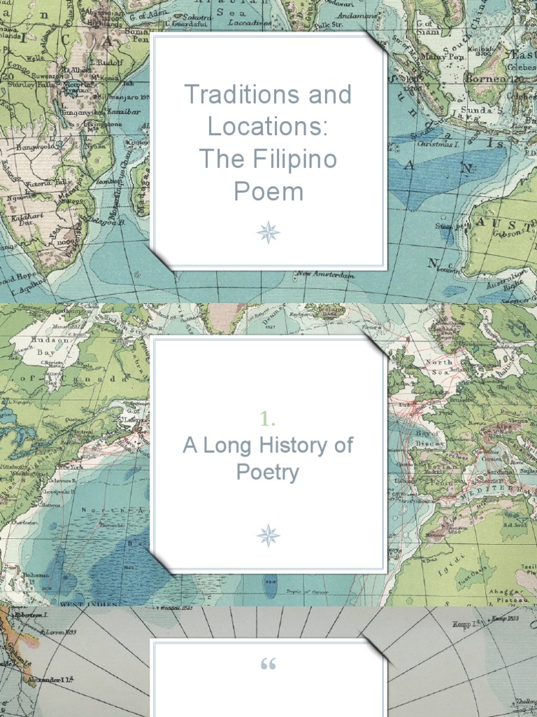 Traditions and Locations: The Filipino Poem | PDF | Poetry | Philippines