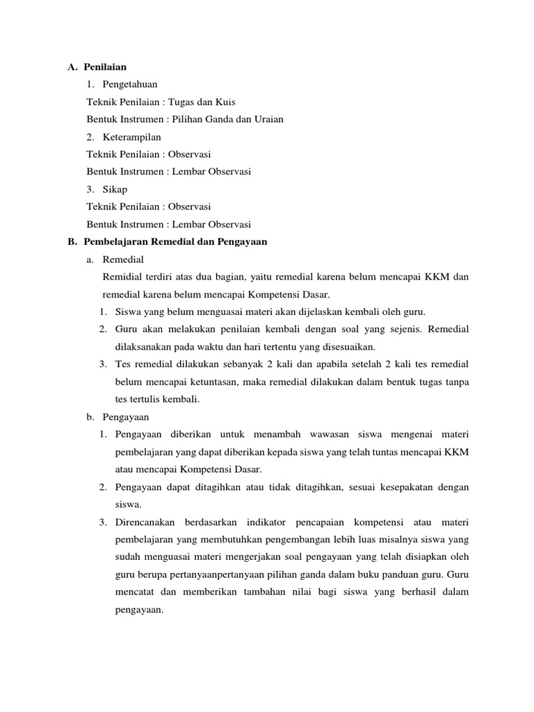 Pedoman Penskoran - SMK Ma'arif NU 1 Semarang - Kelas XI | PDF