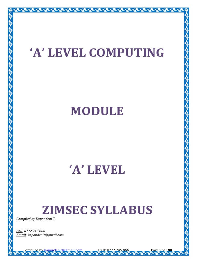 Computing Notes-A Levels | PDF | Software Testing | Databases