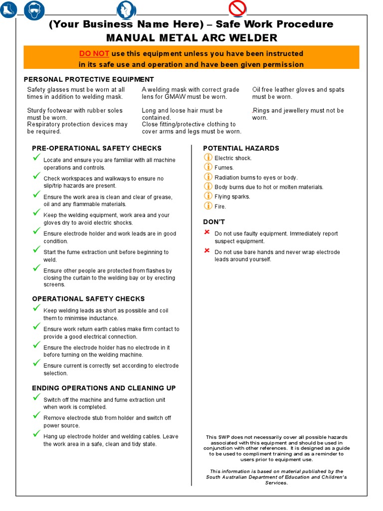 SWP Welder Manual Metal Arc AS562 | PDF | Welding | Construction