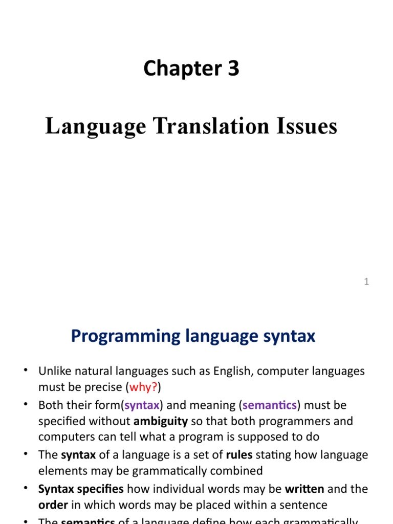 An Analysis of Programming Language Syntax Using Backus-Naur Form | PDF | Parsing | Programming ...