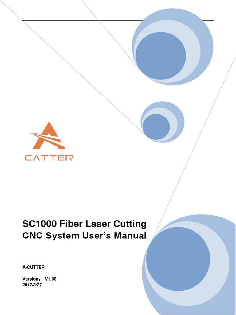 Sc1000 Manual Fiber Laser Cuter | PDF | Numerical Control | User Interface