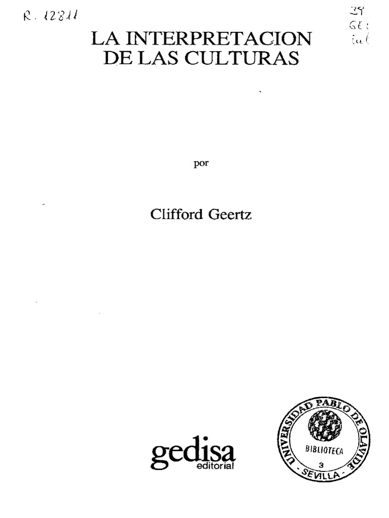 Geertz, Juego Profundo | PDF