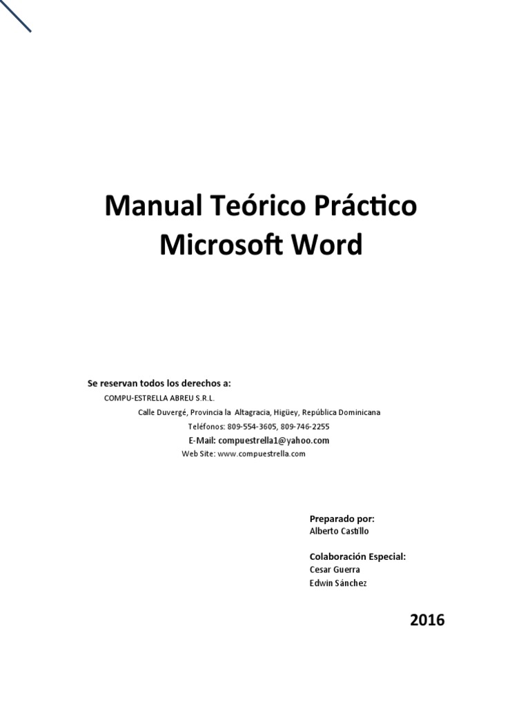Manual de Word 2016 | PDF | Archivo de computadora | Ventana (informática)