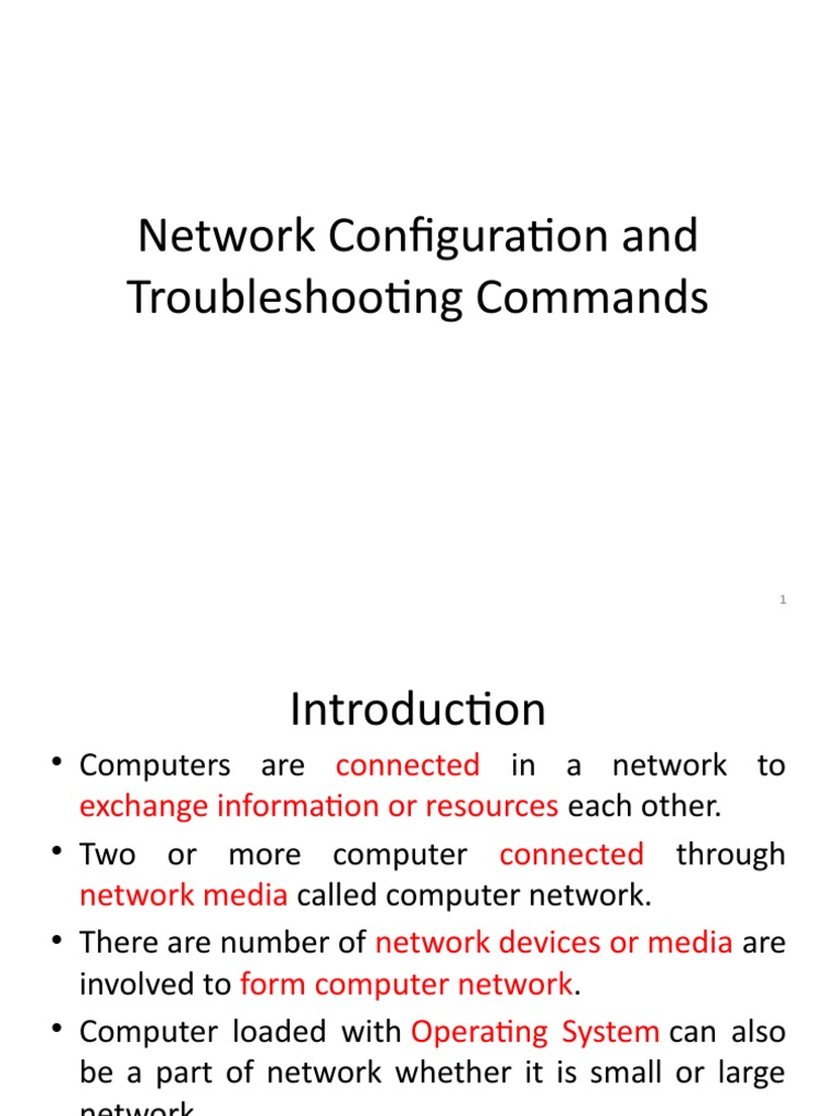 Network Configuration and Troubleshooting Commands | PDF | Domain Name ...
