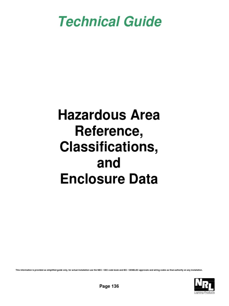 Technical Guide: Hazardous Area Reference, Classifications, and ...