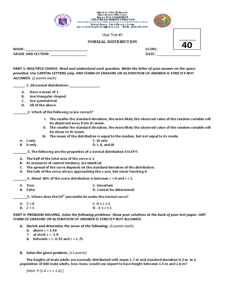 Provided. Use Capital Letters Only. Any Form of Erasure or Alteration ...