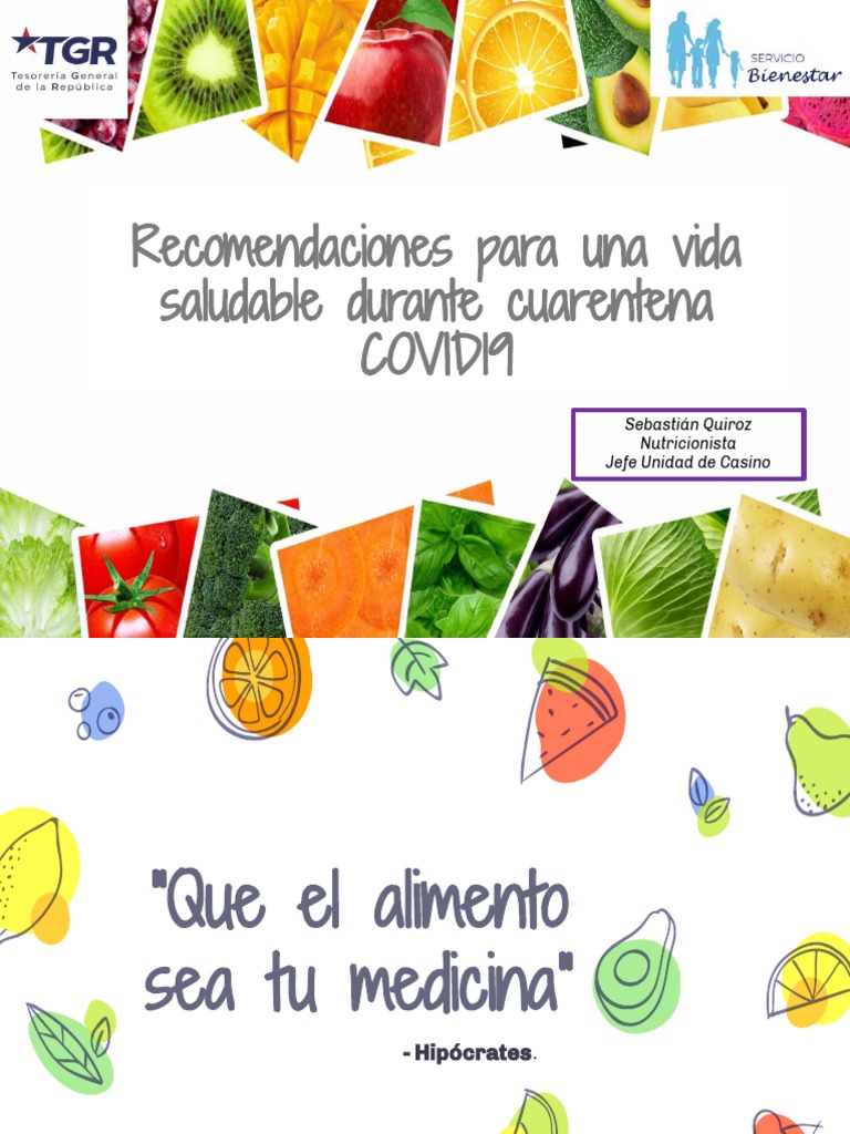 Nutricion en Cuarentena COVID19 | PDF | Alimentos | Vegetales