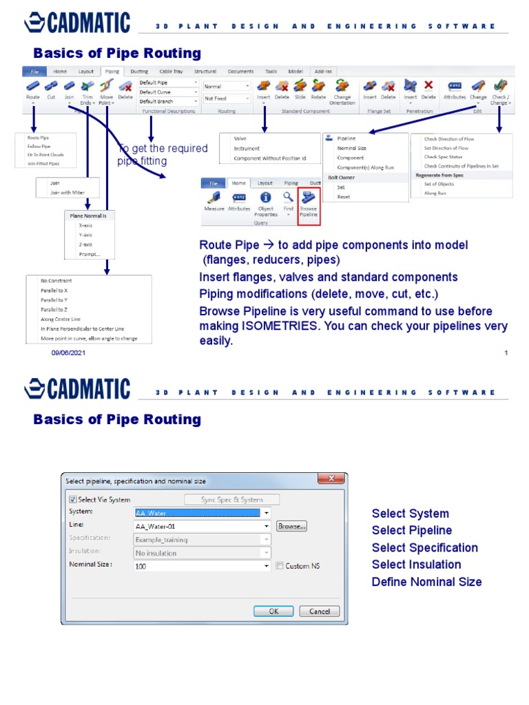02 A. Basics of Pipe Routing | PDF | Pipe (Fluid Conveyance ...