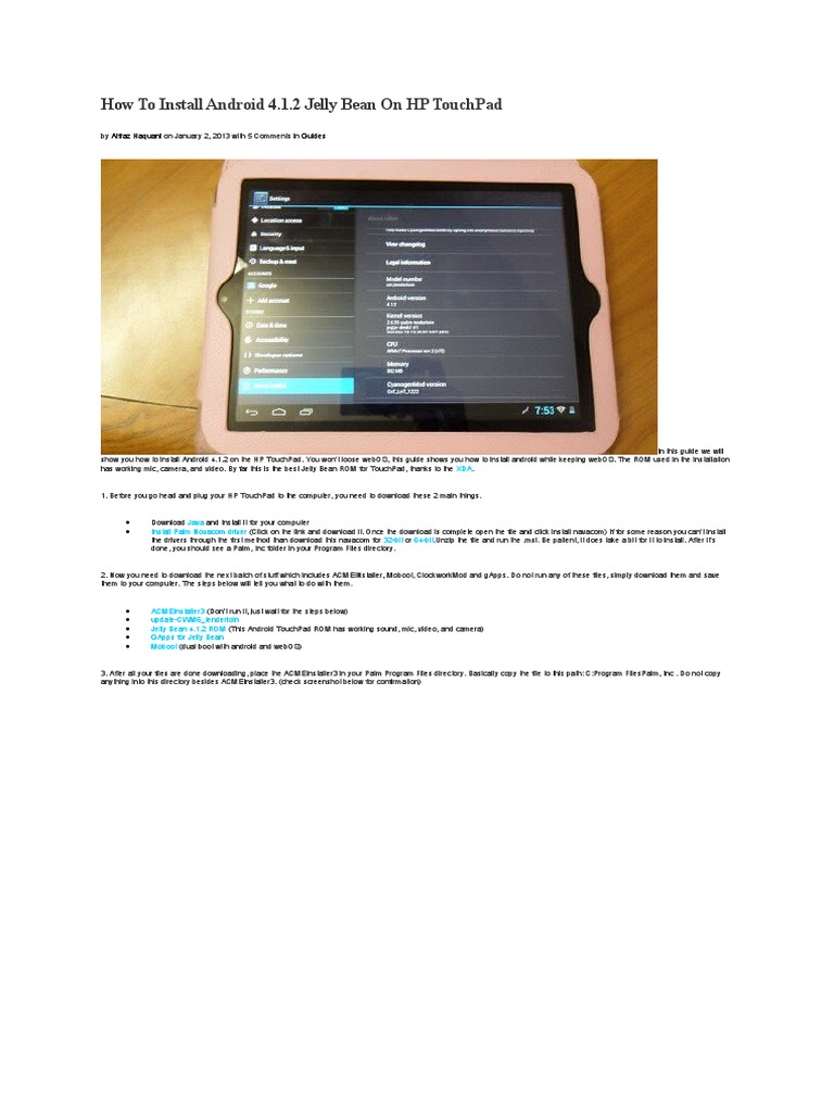 How To Install Android 4 | PDF | Computer File | Computer Architecture