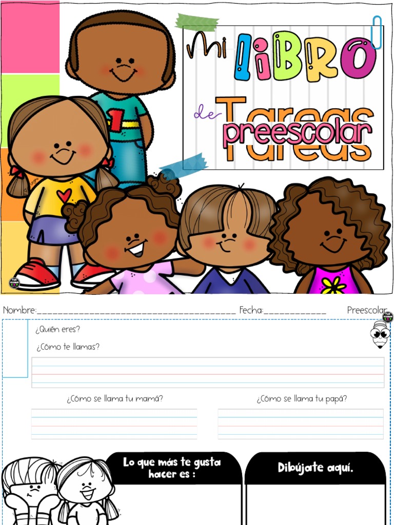 Mi Libro de Tareas Preescolar. Star Creando. Star Leyva | PDF ...