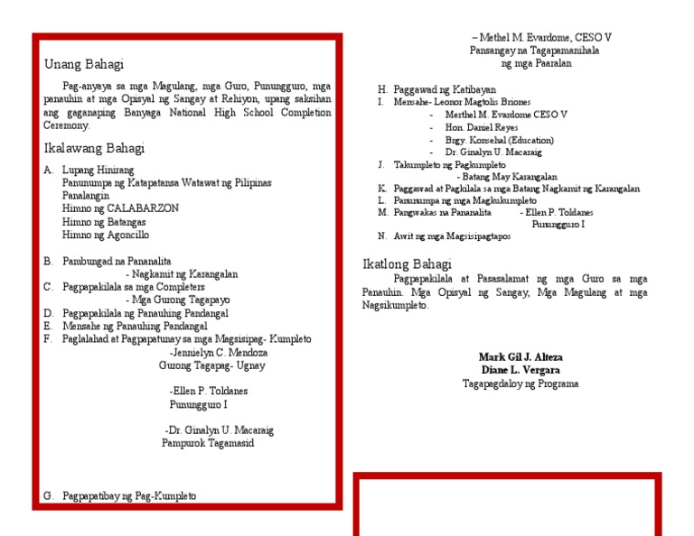 Completion Ceremony | PDF