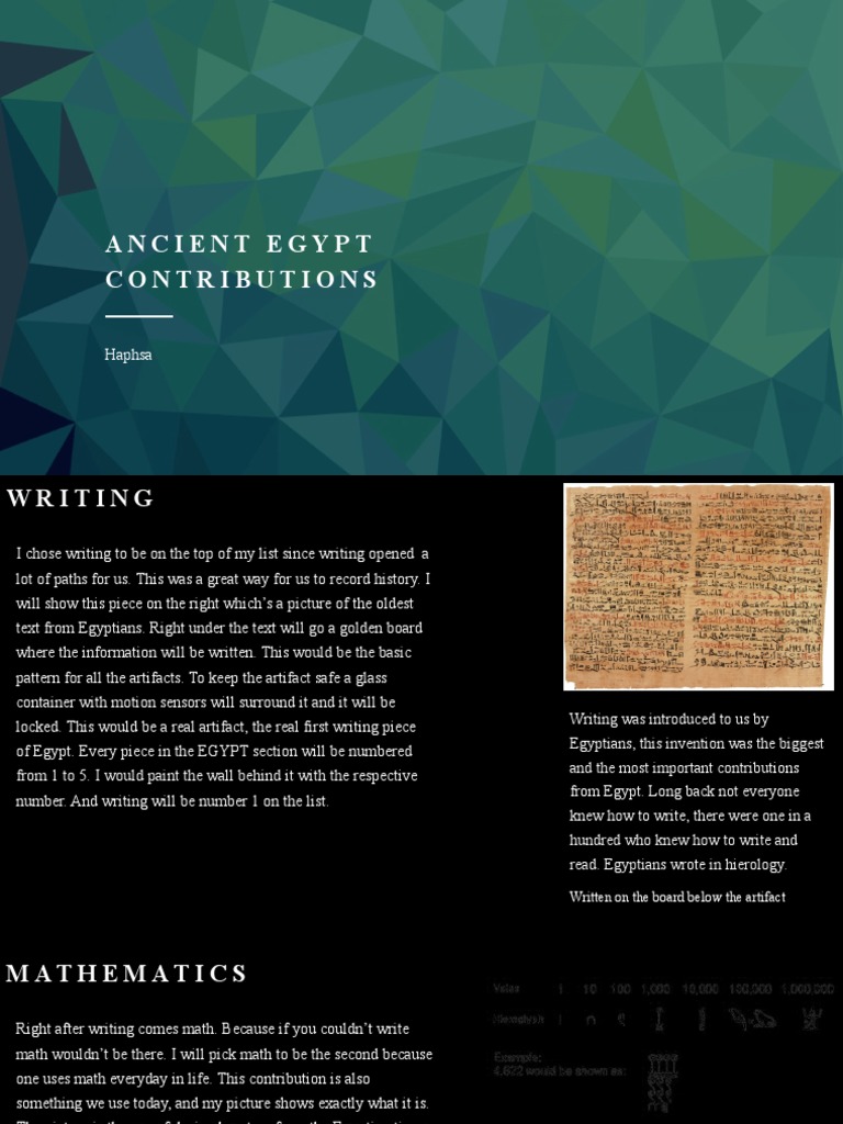Ancient Egypt Contributions: Haphsa | PDF | Egyptian Pyramids | Pyramid