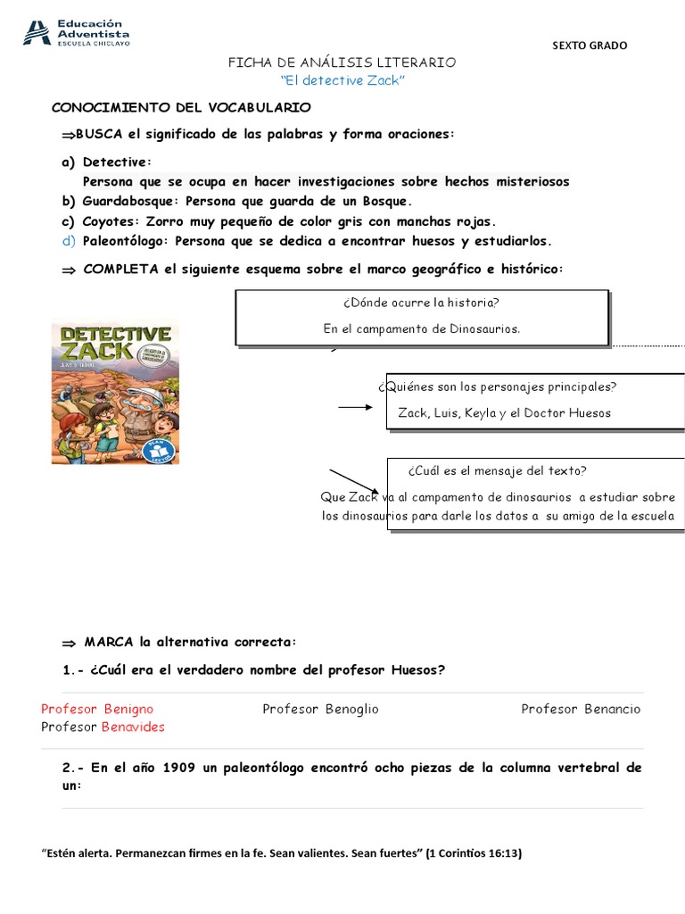 Análisis Obra-Detective Zack | PDF