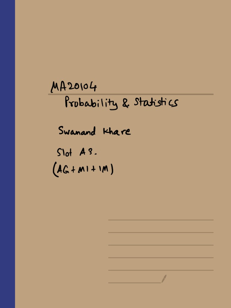 Probability and Statistics | Download Free PDF | Probability ...