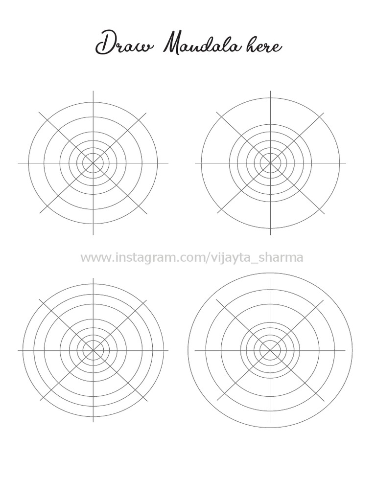 Mandala Practice Sheet | PDF