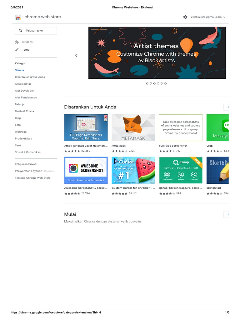 Chrome Webstore - Ekstensi | PDF