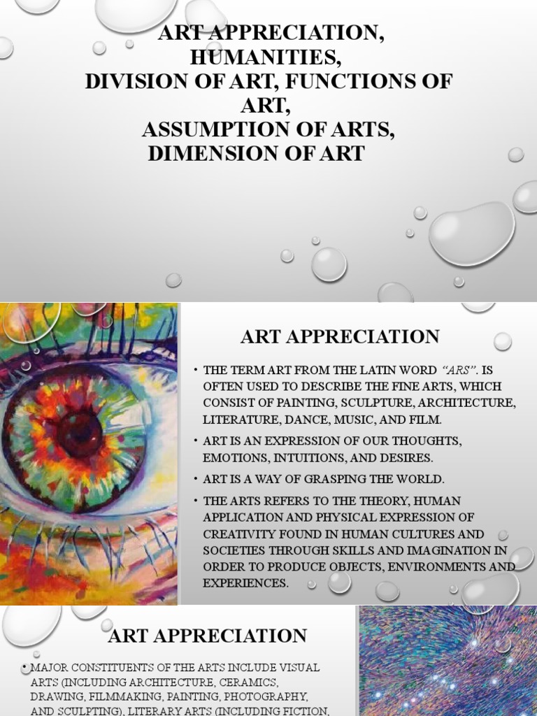 Week 2 - Art Appreciation and Assumptions of Art | Download Free PDF ...