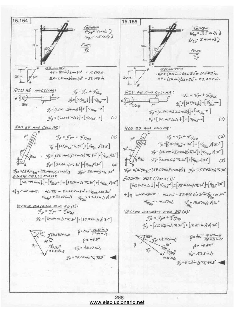 Mecanica Vectorial para Ingenieros, Dinamica 9 Edicion - Solucionario | PDF