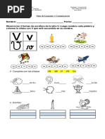 Actividades para aprender la letra V | PDF | Lingüística