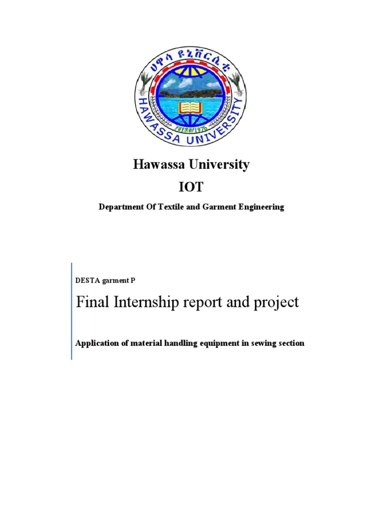 Ersame Solomon Final Internship Report | PDF | Embroidery | Sewing