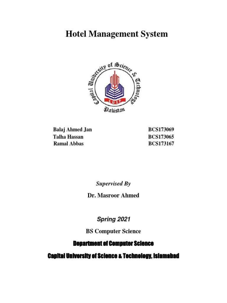 Hotel Management System Project Report | PDF | Use Case | Point Of Sale