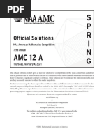 AMC 12A Solution | PDF