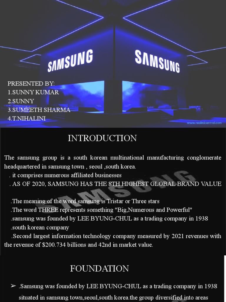 Samsung Analysis | PDF | Samsung Electronics | Samsung