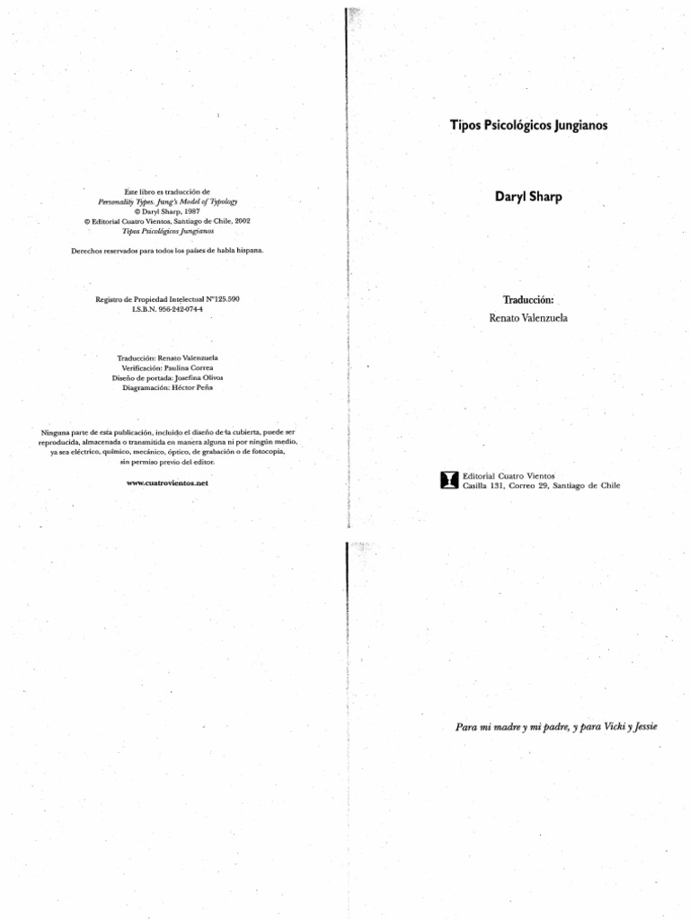 Daryl Sharp - 1987 - Tipos Psicológicos Jungianos | PDF