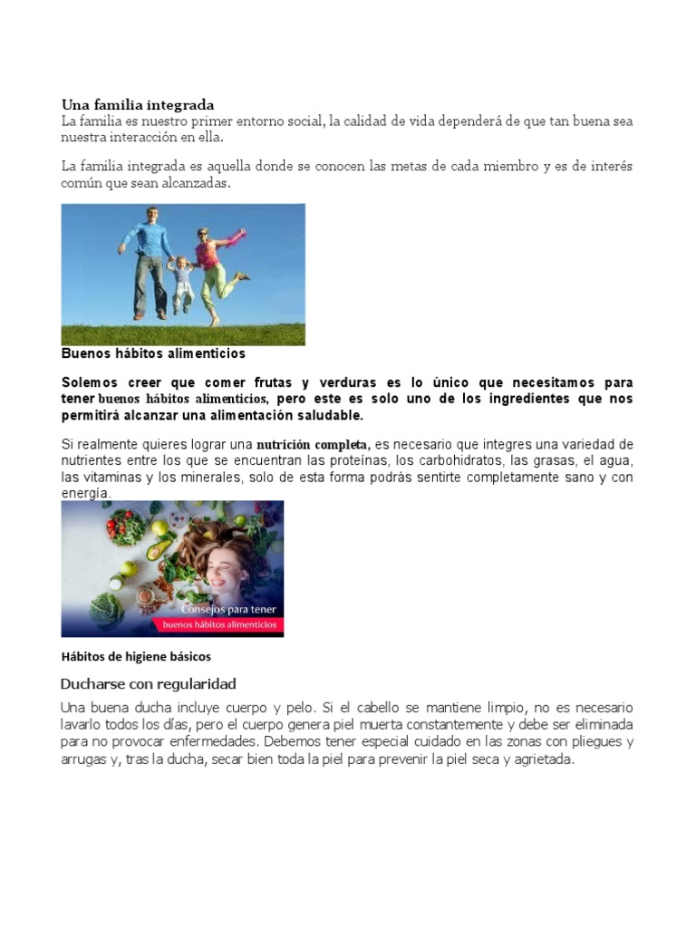 Una Familia Integrada | PDF
