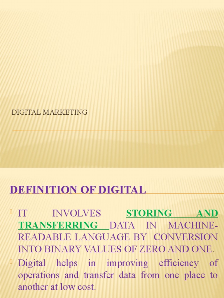 Introduction Digital Marketing | PDF | Digital Marketing | Marketing