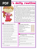 Sophies Daily Routine Reading Comprehension Exercises - 21729 | PDF