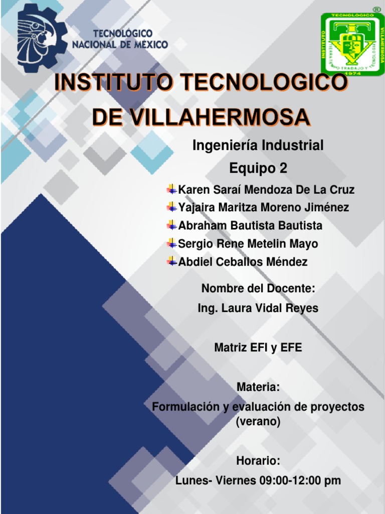 Matriz EFE y EFI | PDF | Computadoras móviles