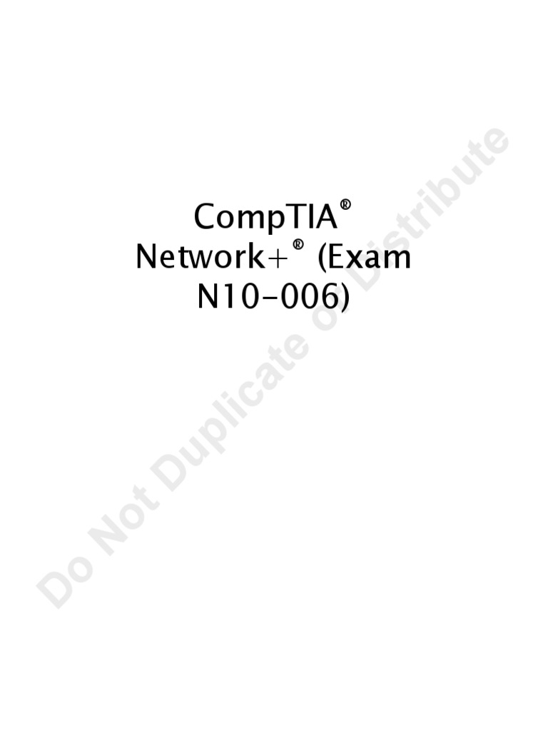 CompTIA Network + N106 | PDF | Computer Network | Internet Protocols